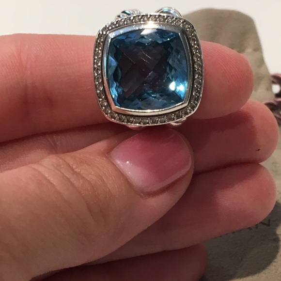 David Yurman | Jewelry | David Yurman Blue Topaz Ring | Poshmark